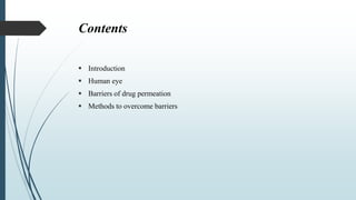 Ocular Drug Delivery System (ODDS) | PPTX