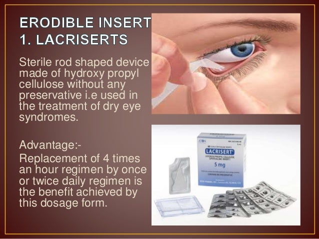 Ocular Drug Delivery Systems - By Sujay Sawant