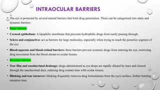 OCULAR DRUG DELIVERY SYSTEMS. Novel Drug Delivery System.pptx