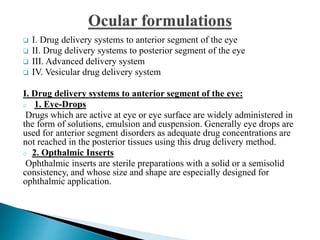 Ocular Drug Delivery Systems NDDS.pptx