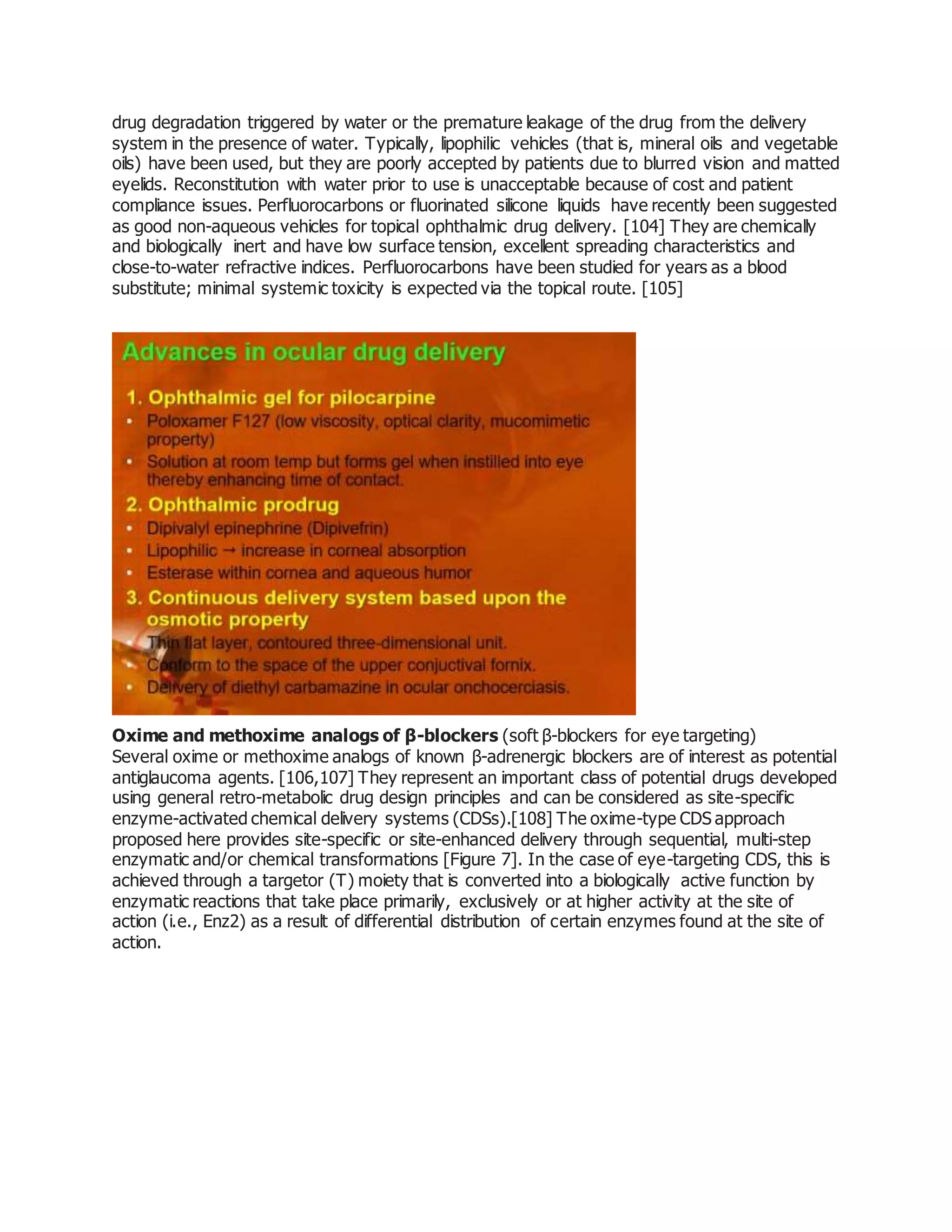 overview of Ocular drug delivery systems | PDF