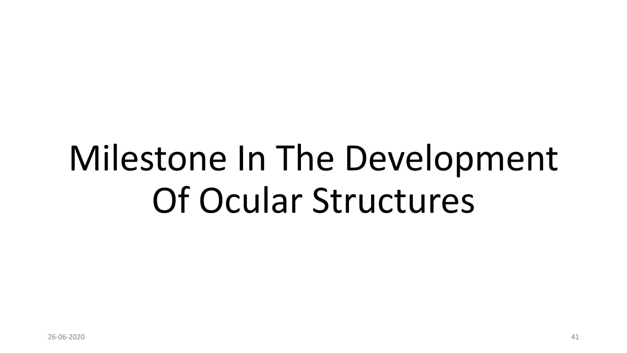 Ocular embryology | PPTX