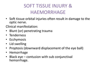 Ocular emergencies - ocular trauma and ocular tumor | PPTX