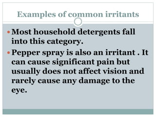 eye first aid | PPTX