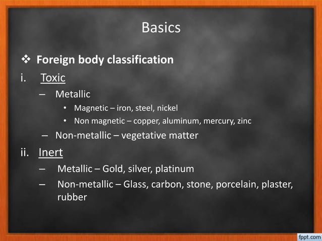 Ocular Foreign Body | PPTX | Eye and Vision Conditions | Diseases and ...