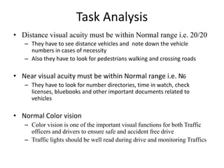 Ocular health and safety in traffic police | PPTX