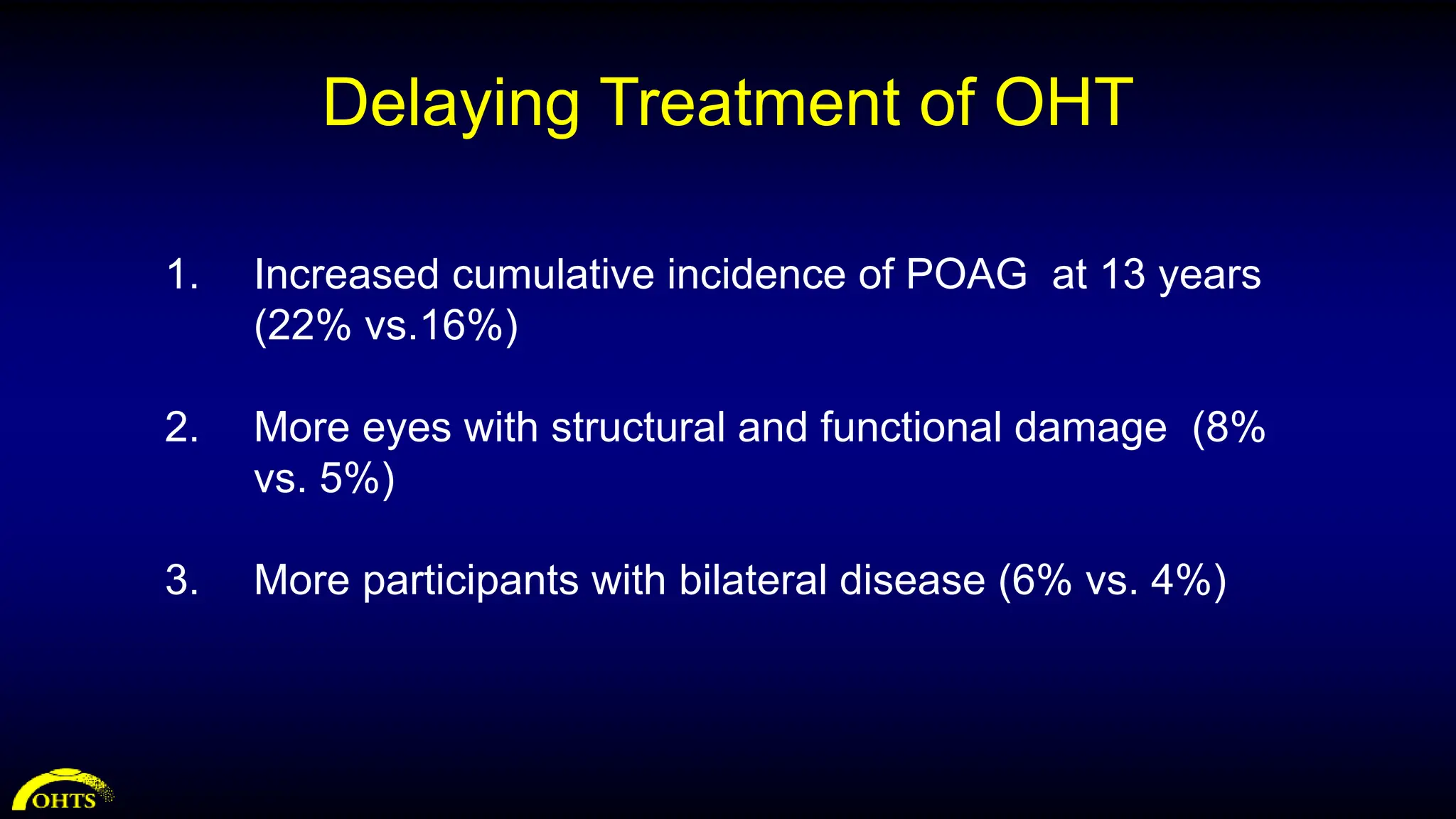 Ocular Hypertension Treatment study (OHTS).pptx | Eye and Vision ...
