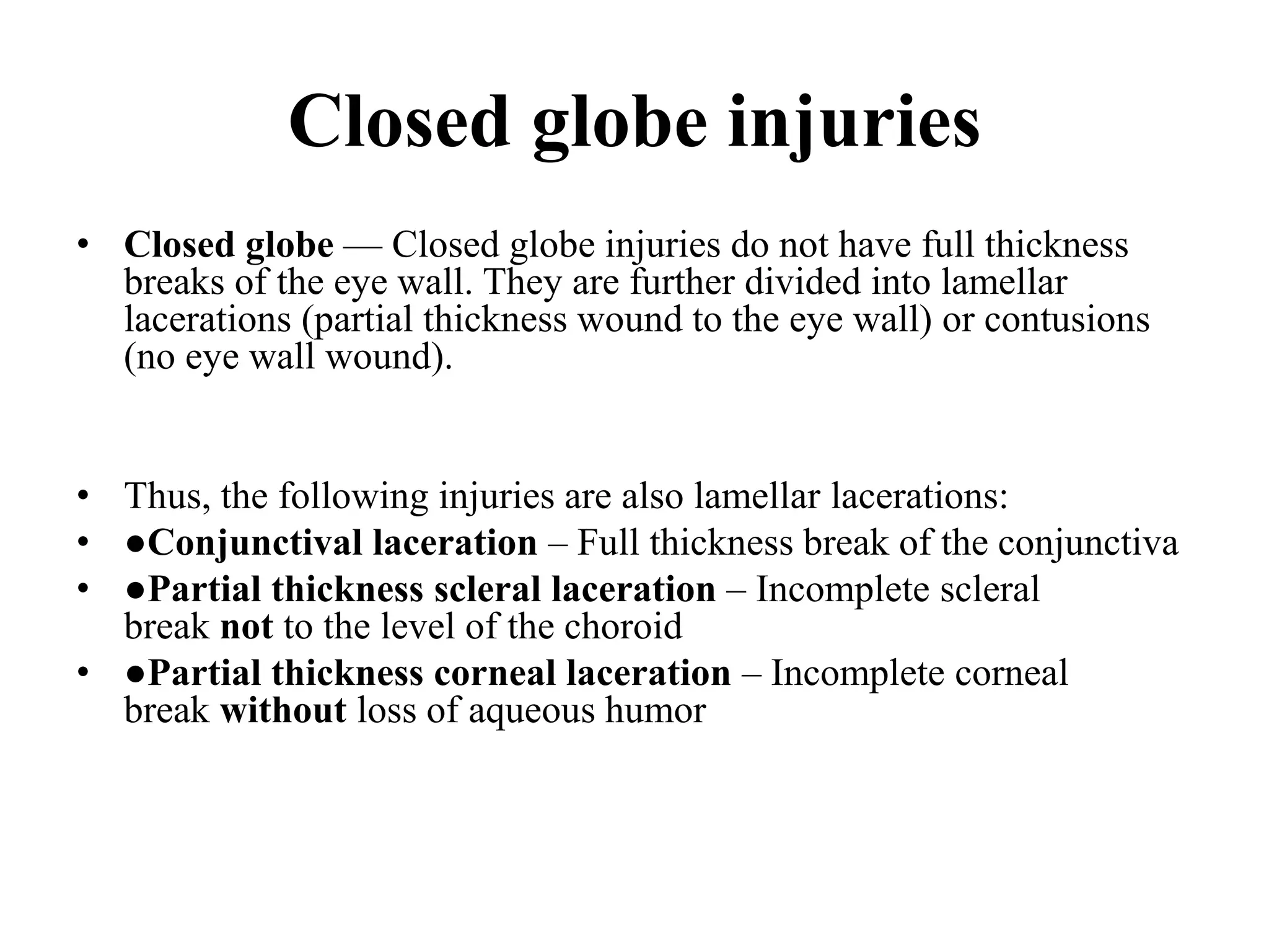 Ocular injuries | PPTX