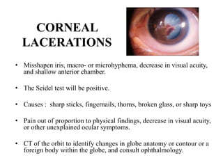 Ocular injuries | PPTX