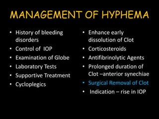 Ocular injuries | PPTX