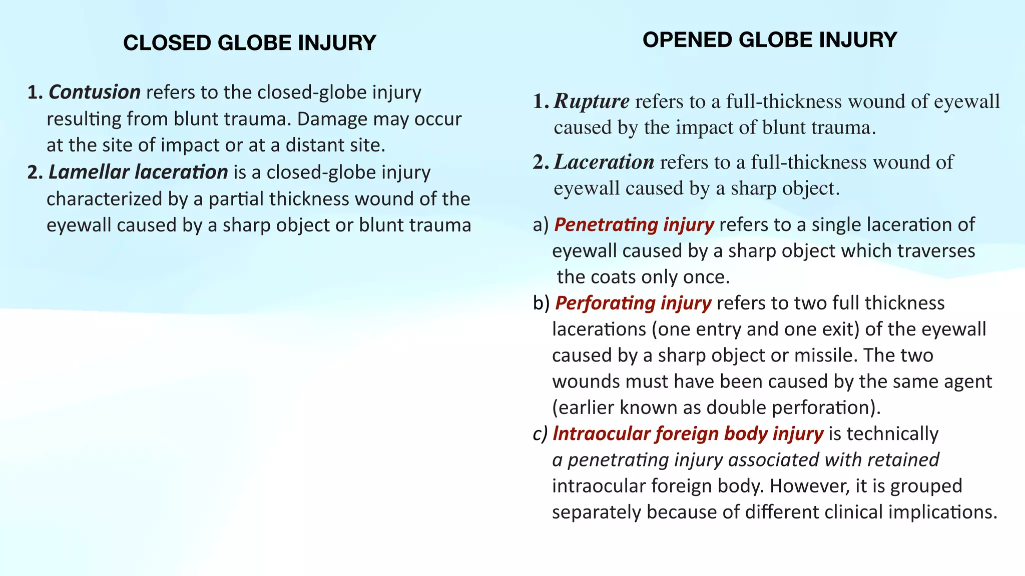 OCULAR INJURIES | PDF