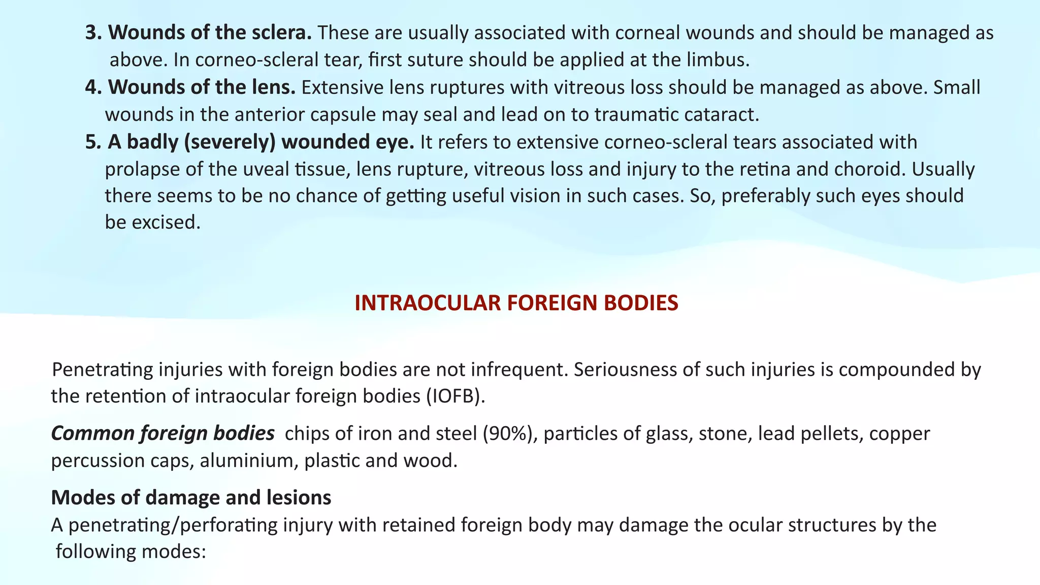 OCULAR INJURIES | PDF