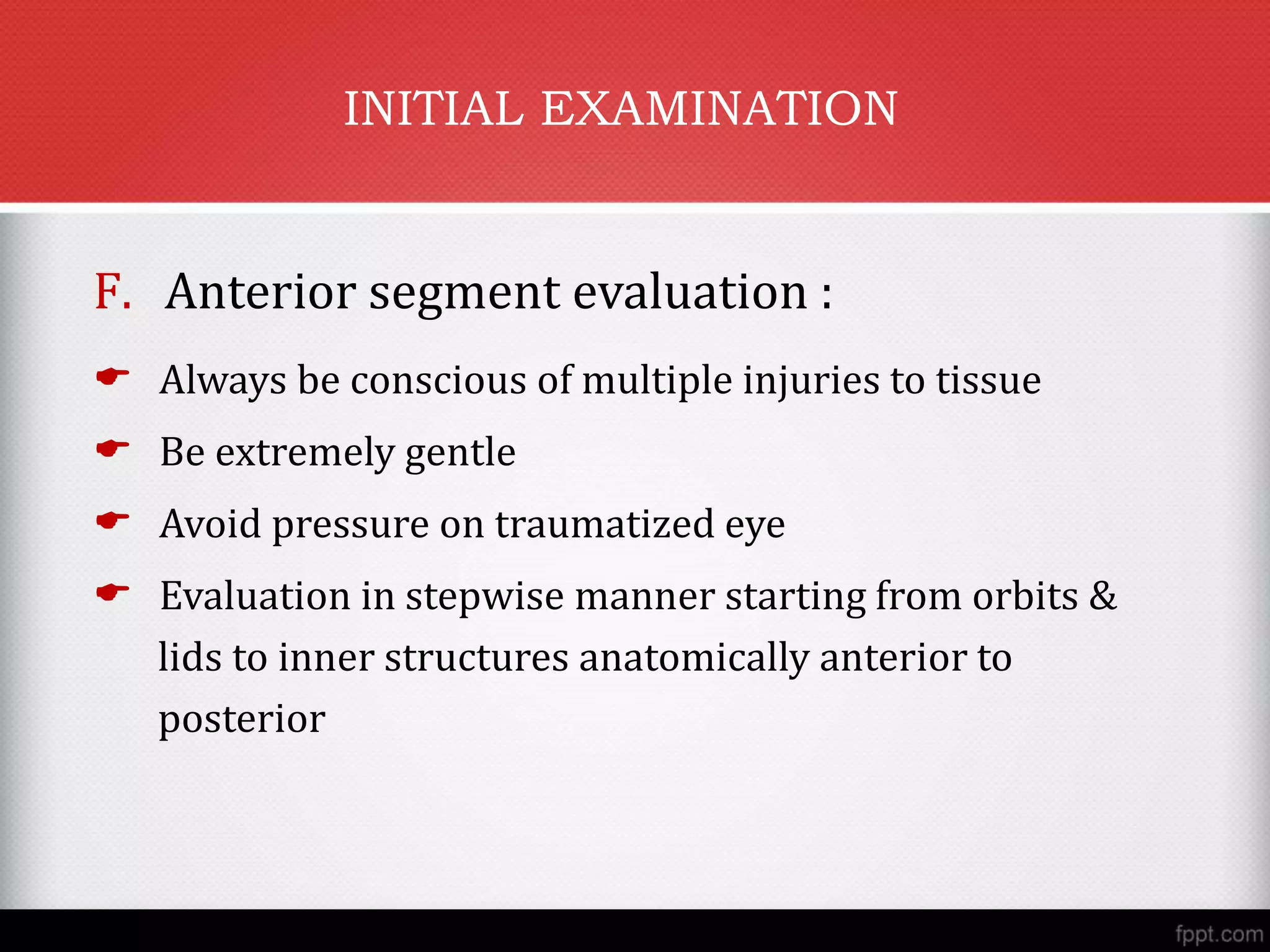 Ocular Injuries – Classification & Management Protocol.pptx