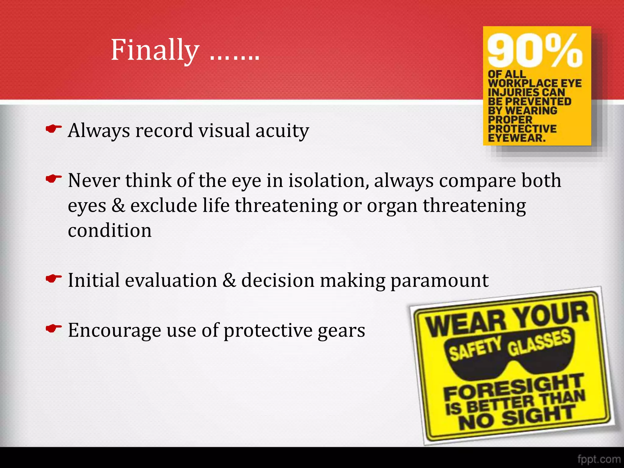Ocular Injuries – Classification & Management Protocol.pptx