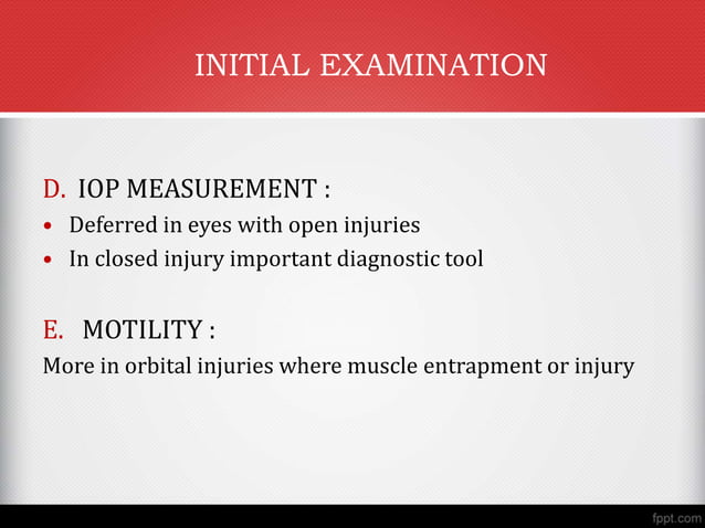 Ocular Injuries – Classification & Management Protocol.pptx
