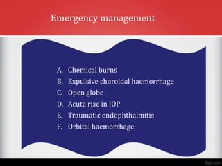Ocular Injuries – Classification & Management Protocol.pptx