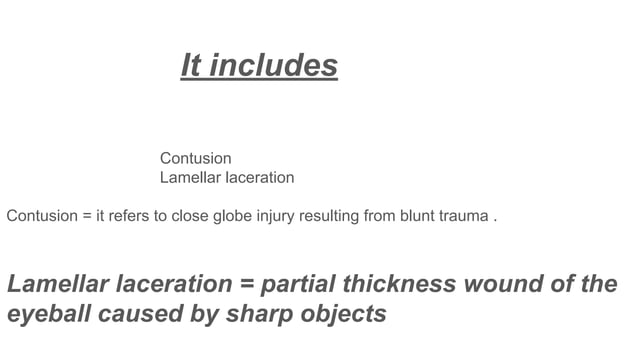 Ocular injury ppt Upendra pal optometrist upums saifai etawah | PPT