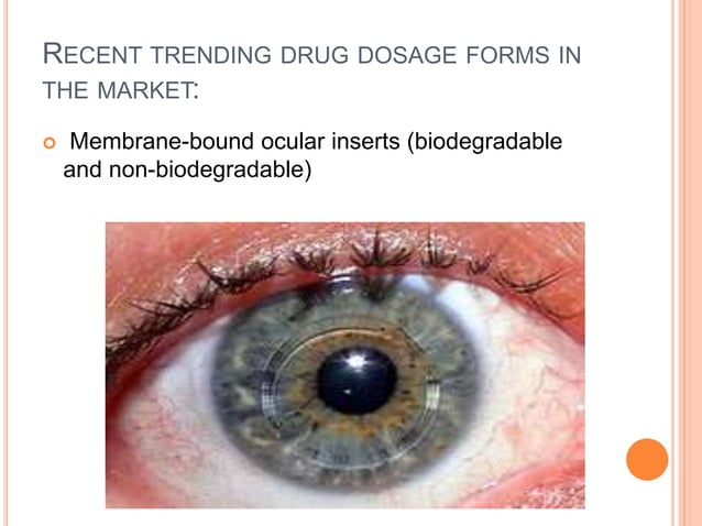 Ocular inserts | PPTX
