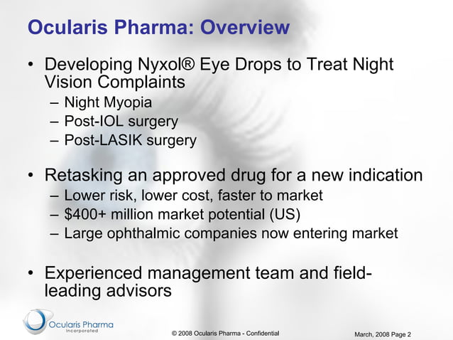 Ocularis Presentation 0908[2] | PPT