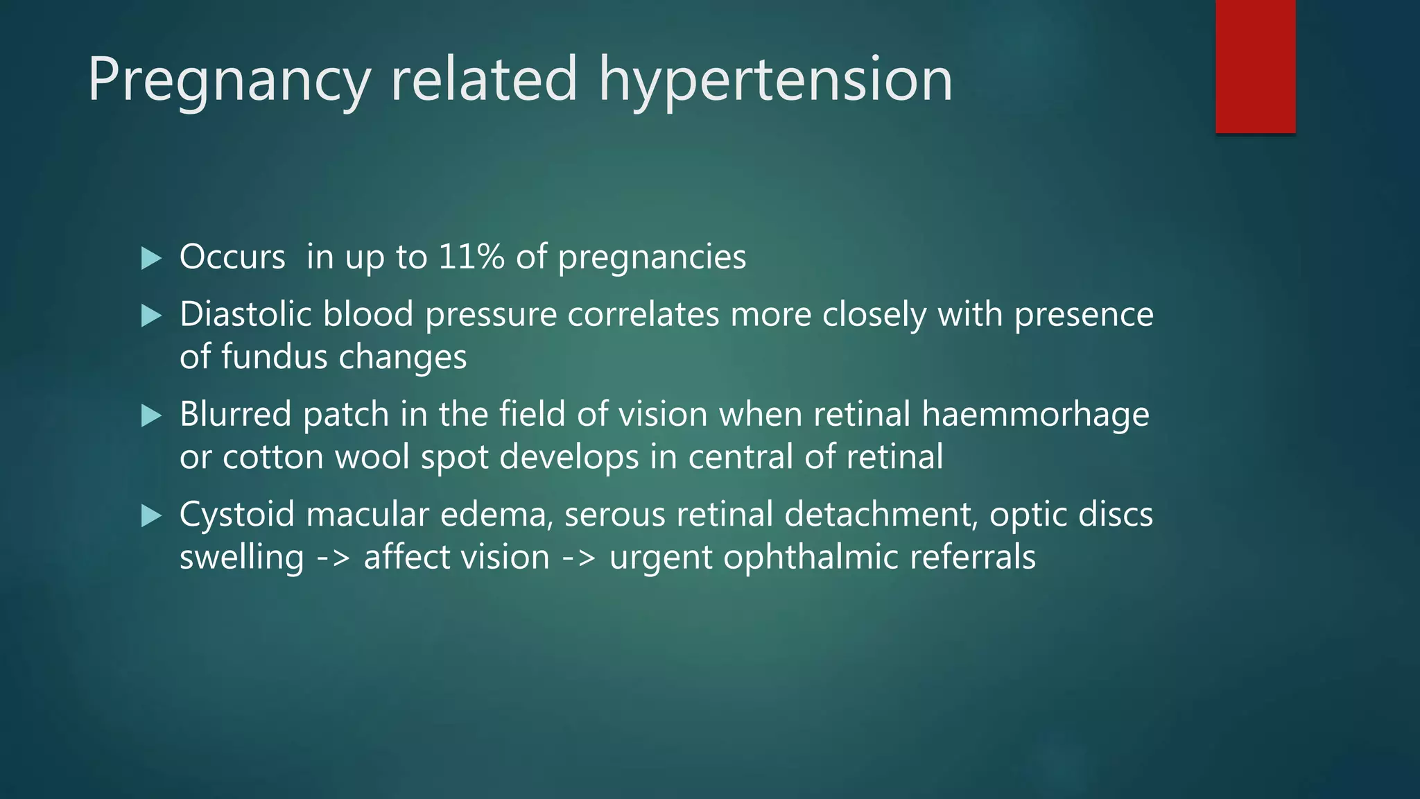Ocular Manifestations in Pregnancy and Labour | PPT