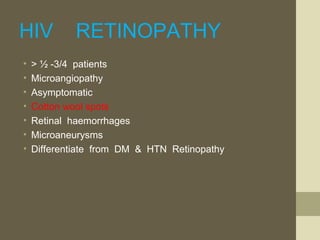 Ocular manifestations of AIDS | PPT
