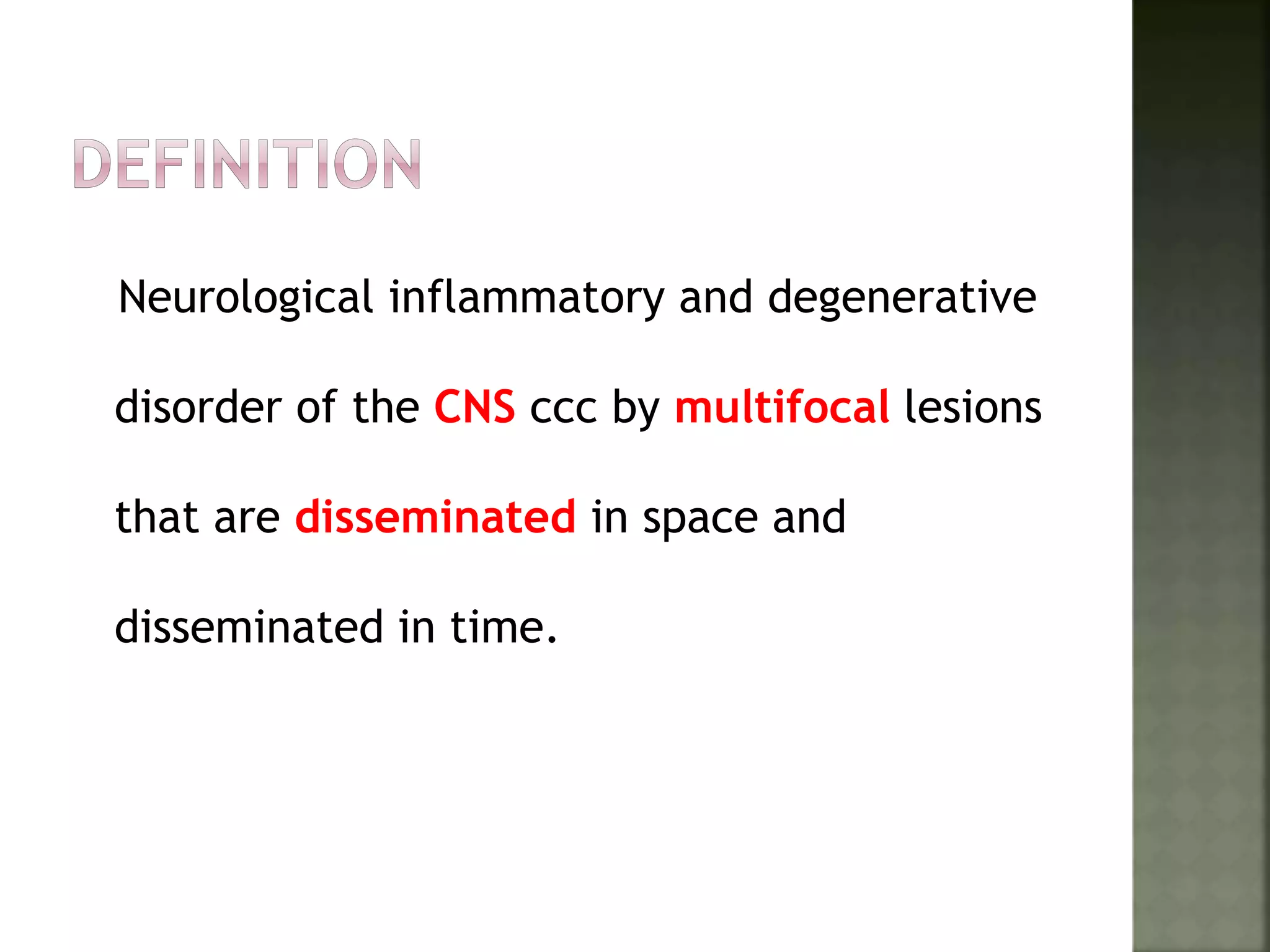 Ocular manifestations of multiple sclerosis | PPTX