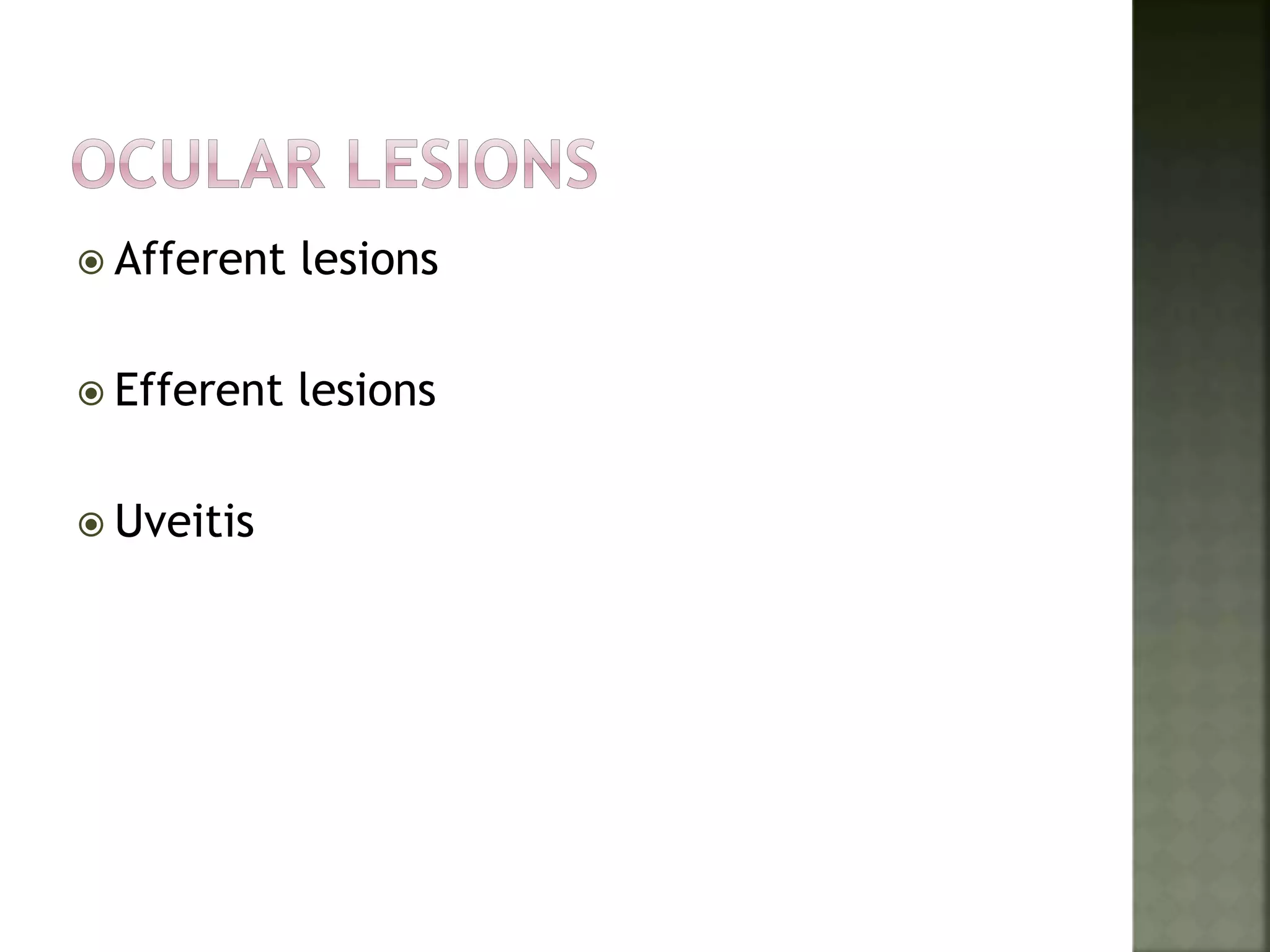 Ocular manifestations of multiple sclerosis | PPTX
