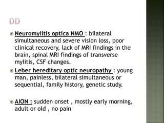 Ocular manifestations of multiple sclerosis | PPTX