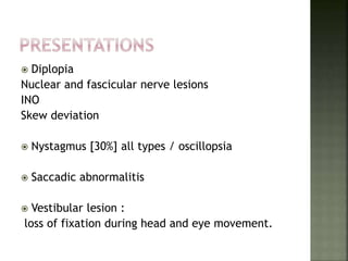 Ocular manifestations of multiple sclerosis | PPTX