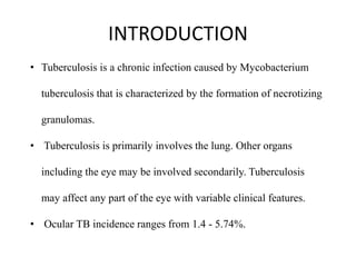 OCULAR MANIFESTATIONS OF TB.pptx