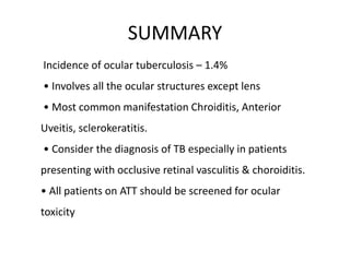 OCULAR MANIFESTATIONS OF TB.pptx