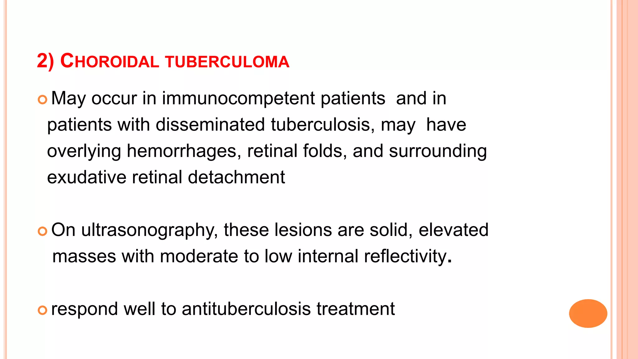 Ocular manifestations of tuberculosis infection | PPTX