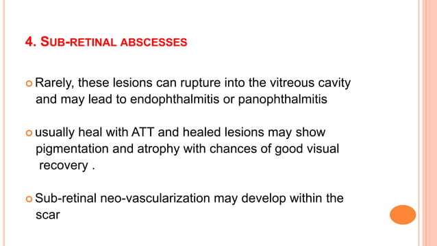 Ocular manifestations of tuberculosis infection | PPTX