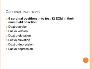 Ocular methods | PPTX