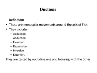 OCULAR MOTILITY.pptx ocular motility slit | PPT