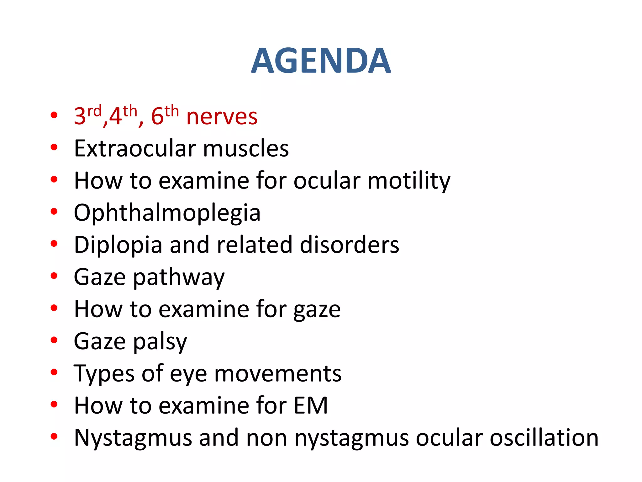 Ocular motility and gaze | PDF