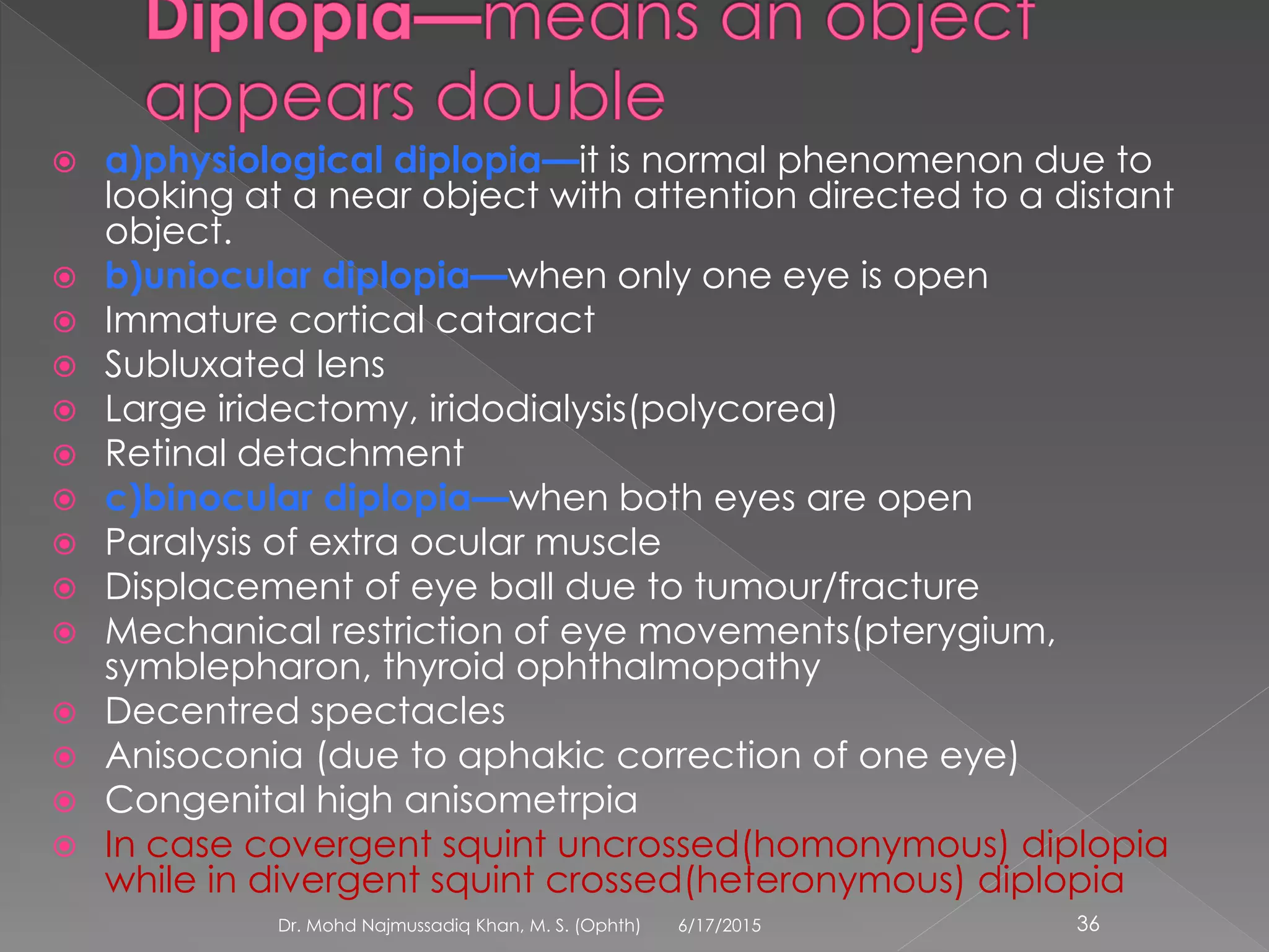 Ocular motility and strabismus | PPTX