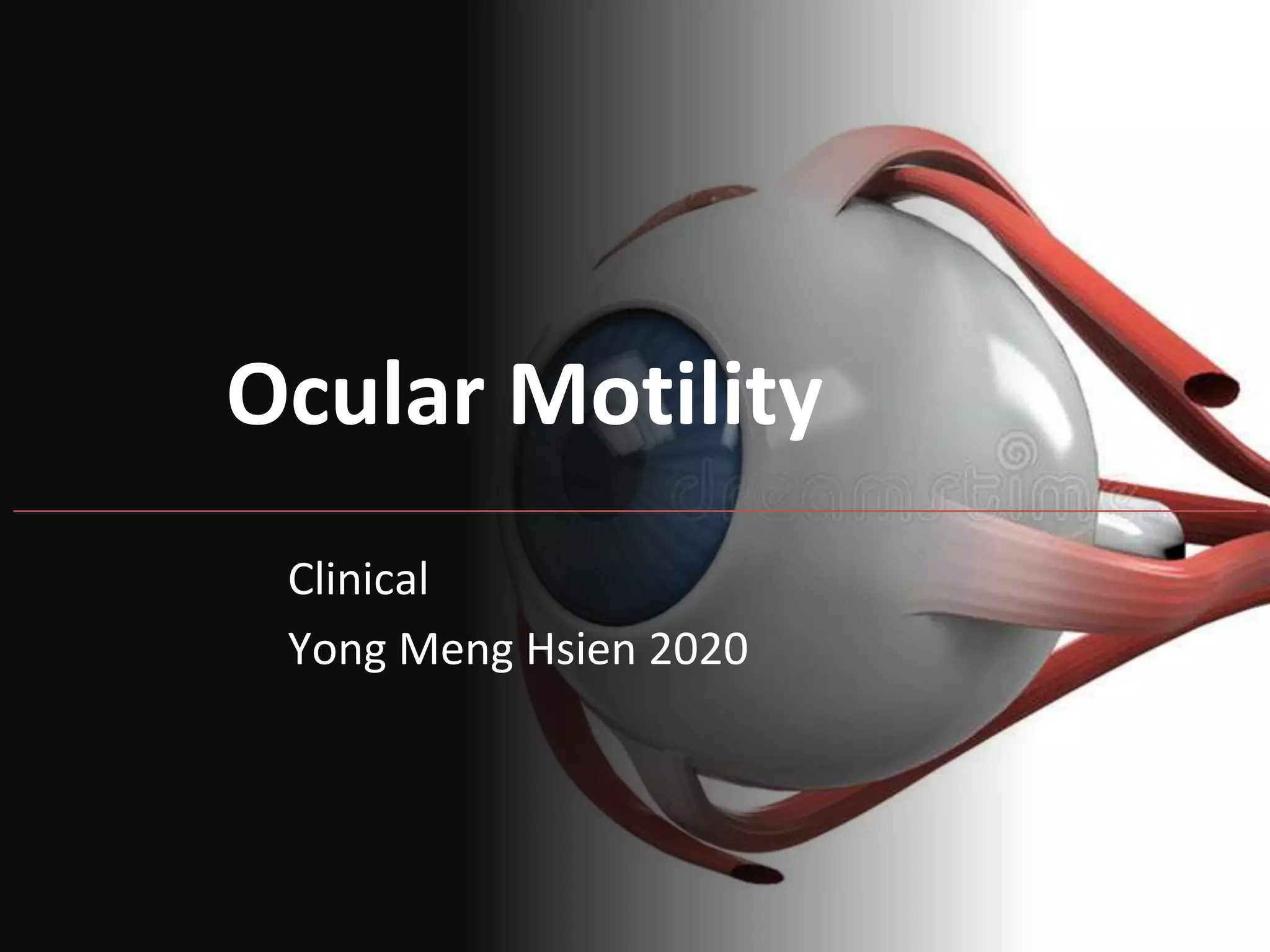 Ocular Motility- The Clinical | PPT