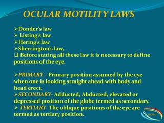 Extraocular Eye Movement Test