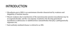 Ocular myasthenia | PPTX