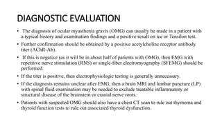 Ocular myasthenia | PPTX