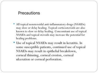 Management of ocular pain & Ocular NSAID.ppt