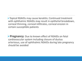 Ocular NSAIDs and Steroids | PPTX