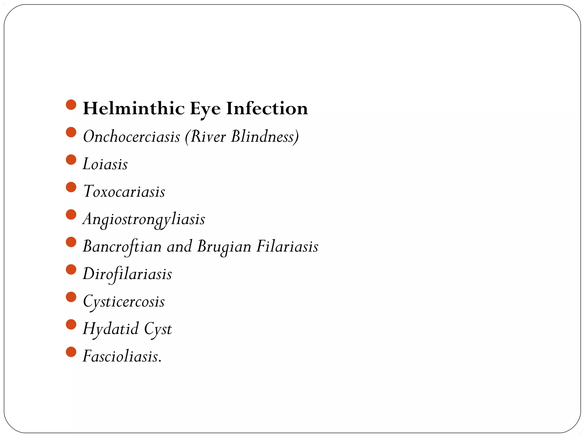 Ocular parasitic infection | PPT