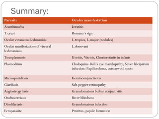 Ocular parasitic infection | PPT