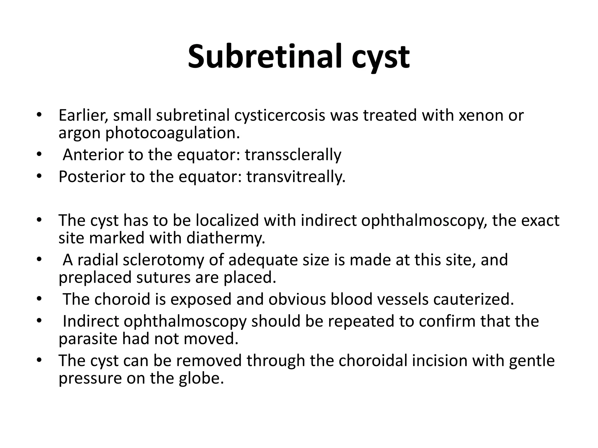 ocular cysticercosis | PPTX