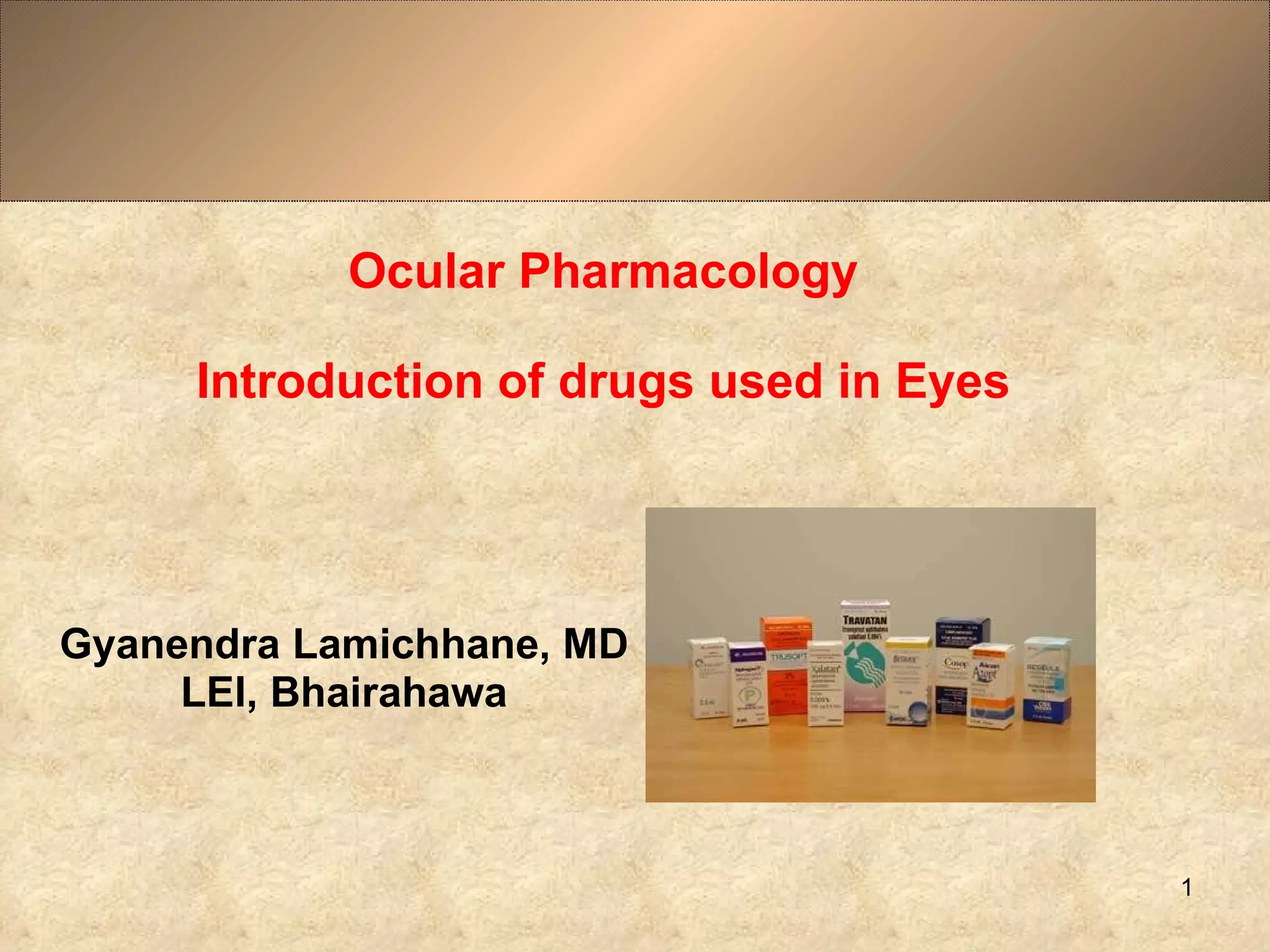 Ocular Pharmacology | PPT