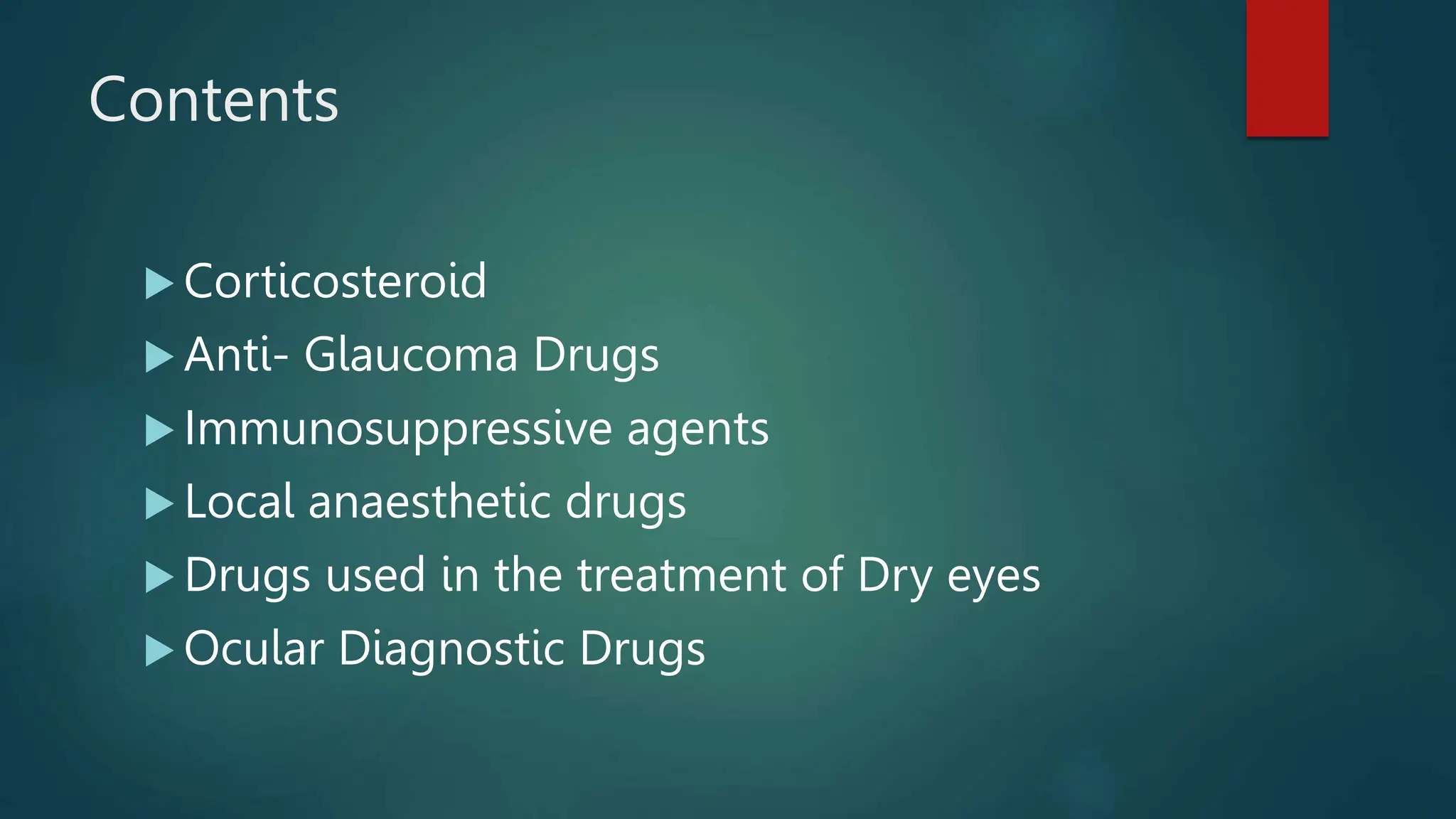 OCULAR PHARMACOLOGY for variou pathology.pptx