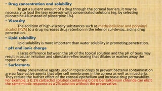 Ocular pharmacology dr.mohammed | PPT