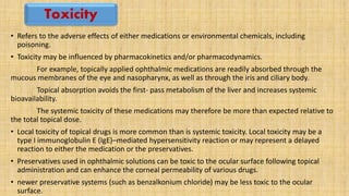 Ocular pharmacology dr.mohammed | PPT